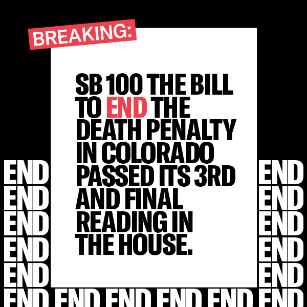 BREAKING: After Historic Vote, Colorado to Become 22nd State to End the ...
